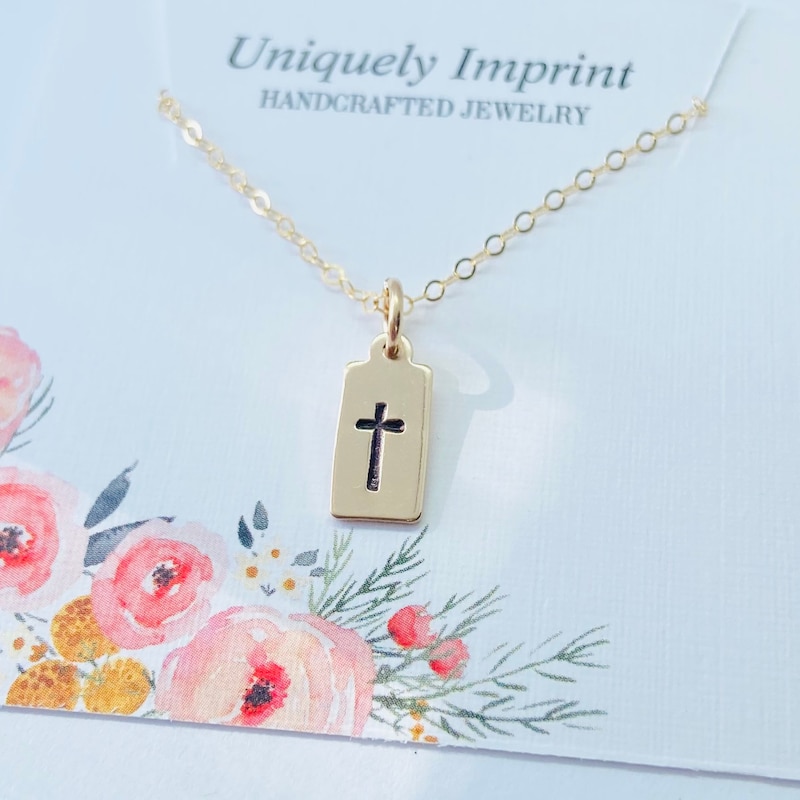 Small Gold Cross - Etsy