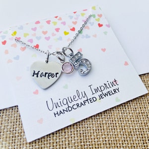 Birthday Necklace Girls Birthday Gift Personalized Name - Etsy