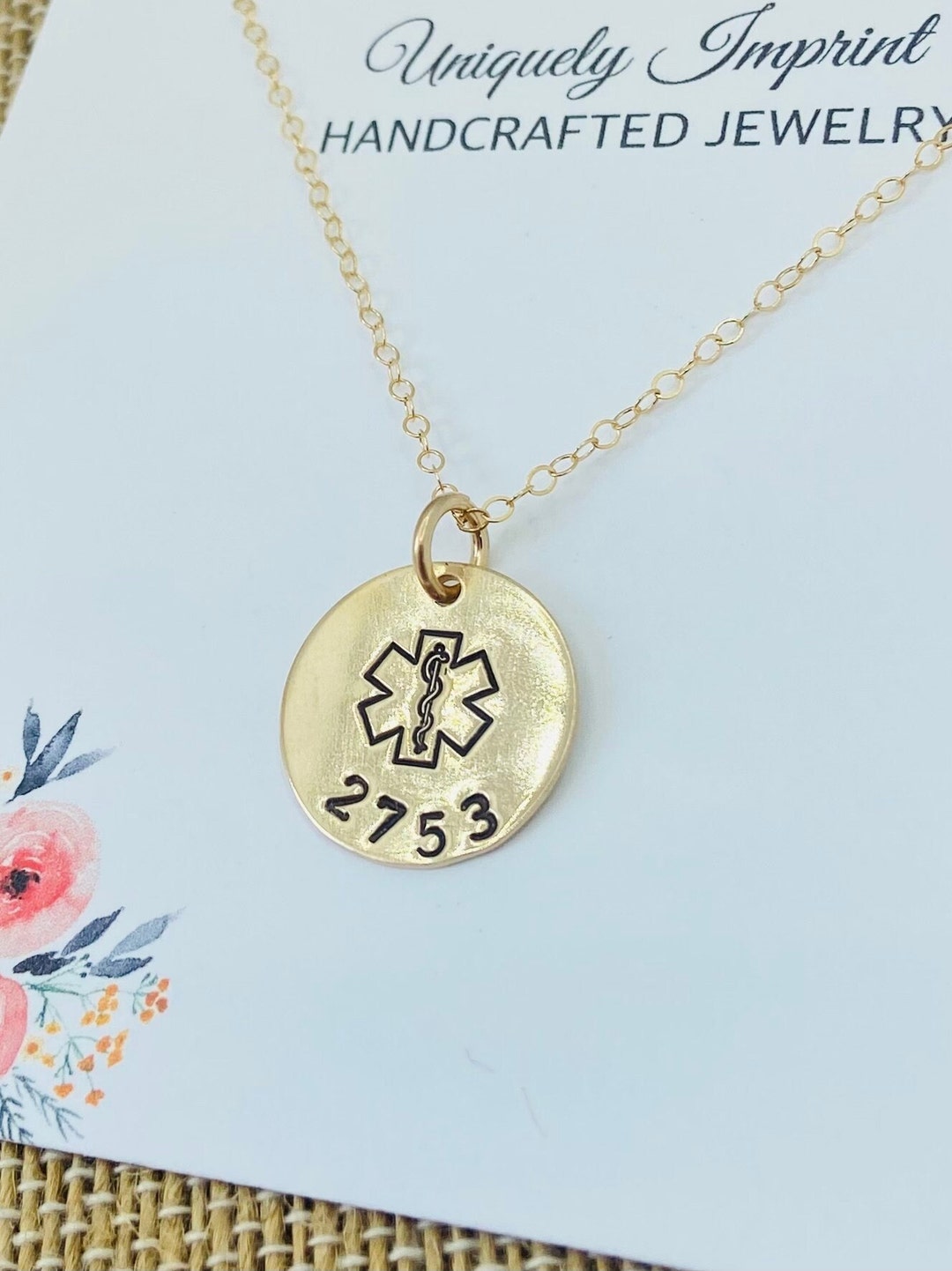 Paramedic Necklace, Emergency Medical Technician, Emt Necklace, Badge ...