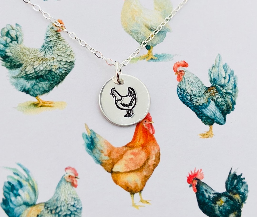 Chicken Necklace, Sterling Silver Mother Hen Jewelry, Raising Chickens ...