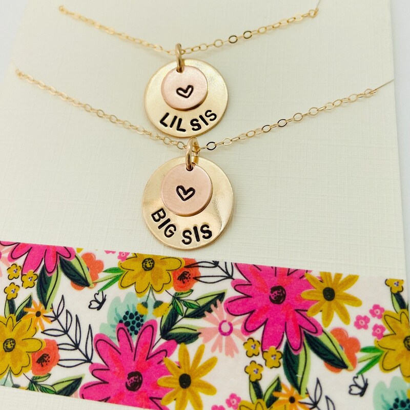 Sister Necklace Set - Etsy
