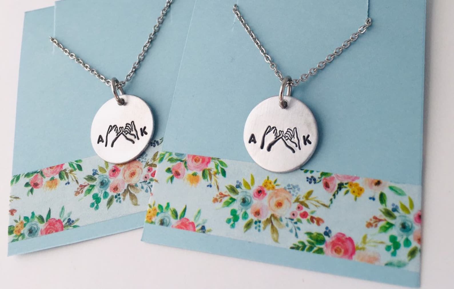 Pinky Promise Necklace Best Friends Necklace Pinky Swear | Etsy