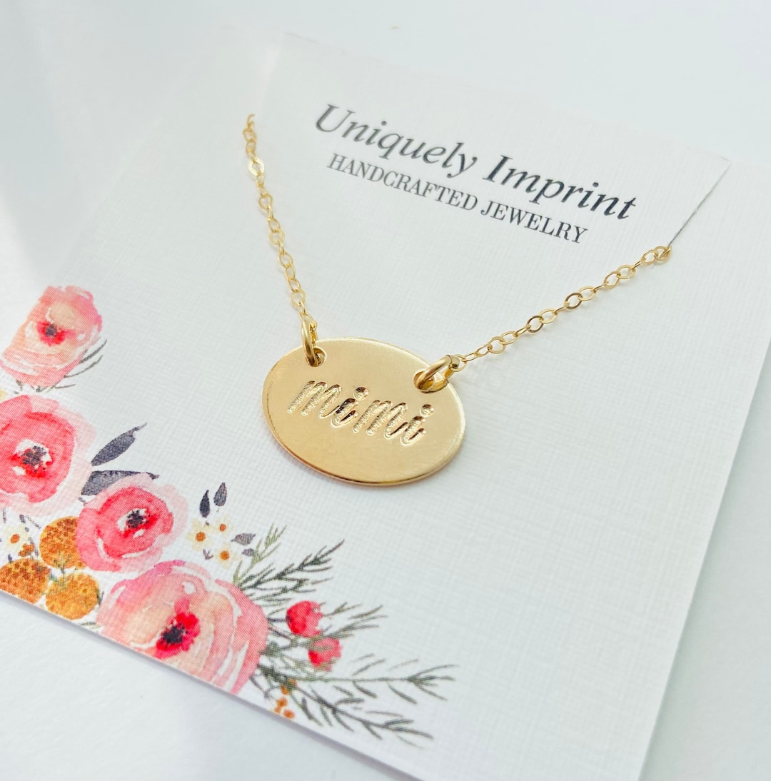 Mimi Necklace, 14k Gold Mimi Necklace - Etsy