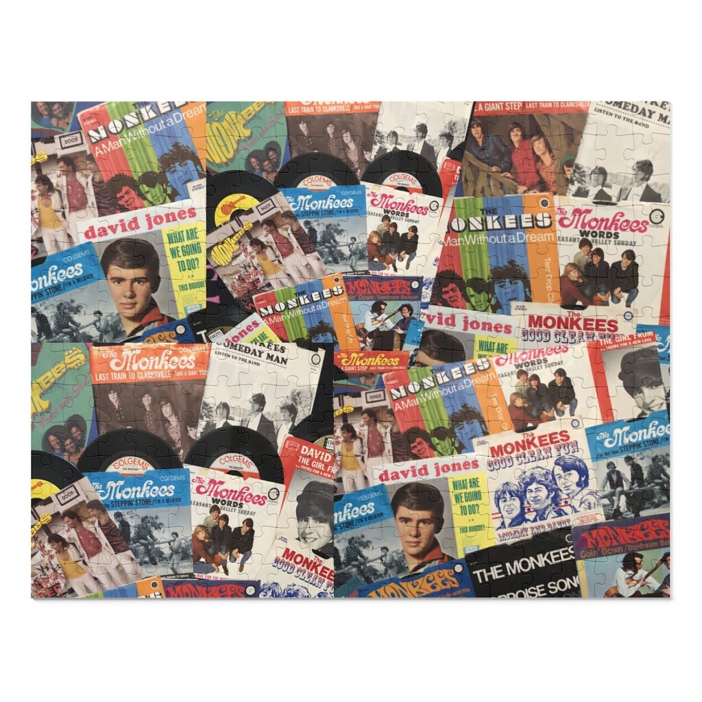 Monkees 45s Picture Sleeves 3 252 Piece Puzzle - Etsy UK