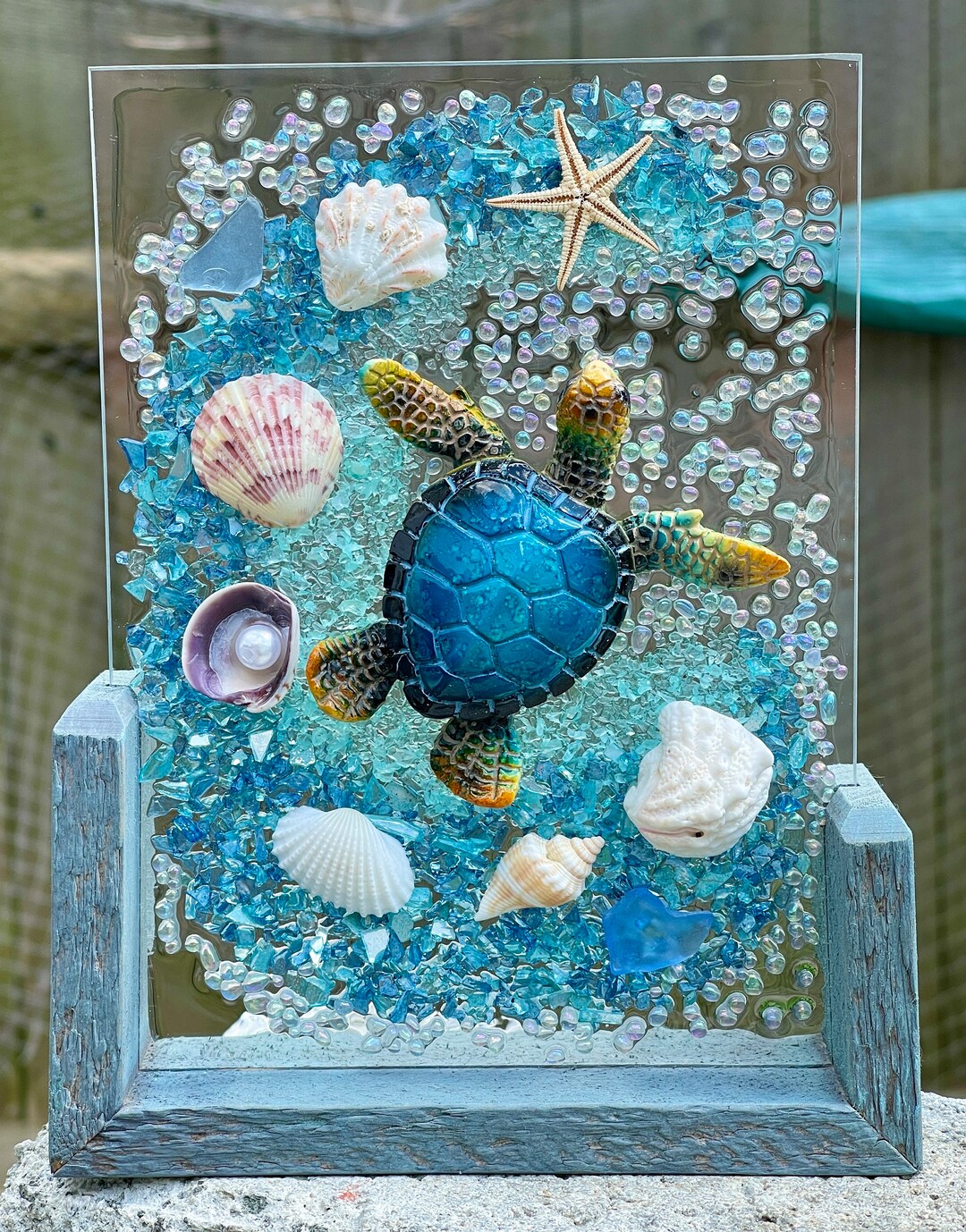 Sea Turtle Sea Shell Stand - Etsy