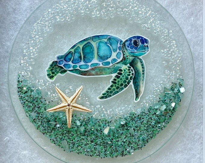 Sea Turtle Suncatcher Ornament - Etsy