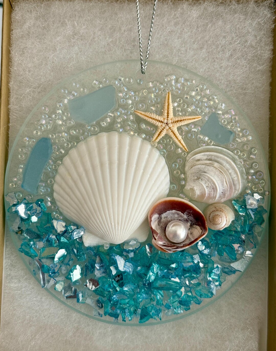 Seashell Suncatcher Ornament - Etsy