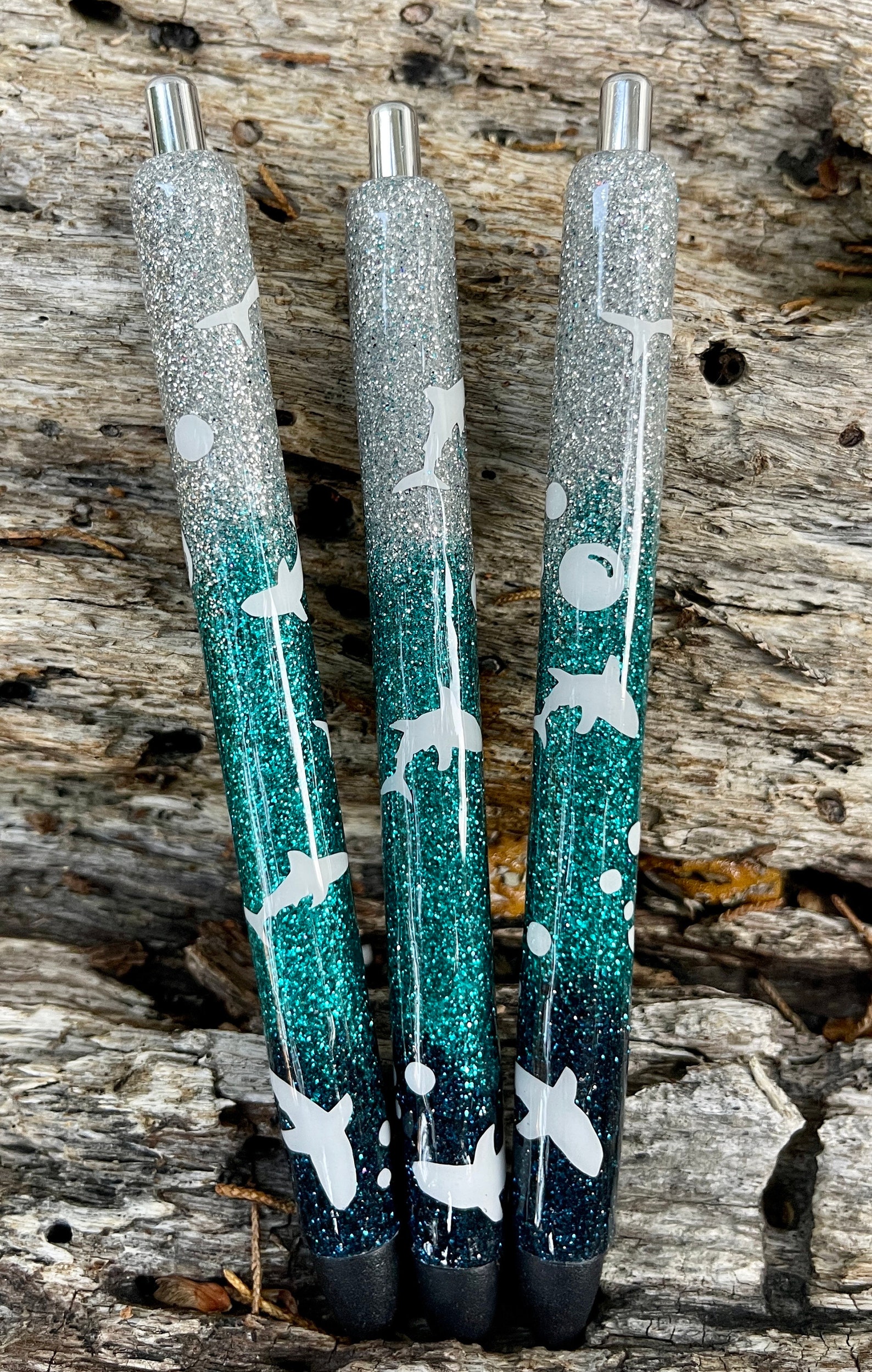 Glitter Shark Gel Pen - Etsy
