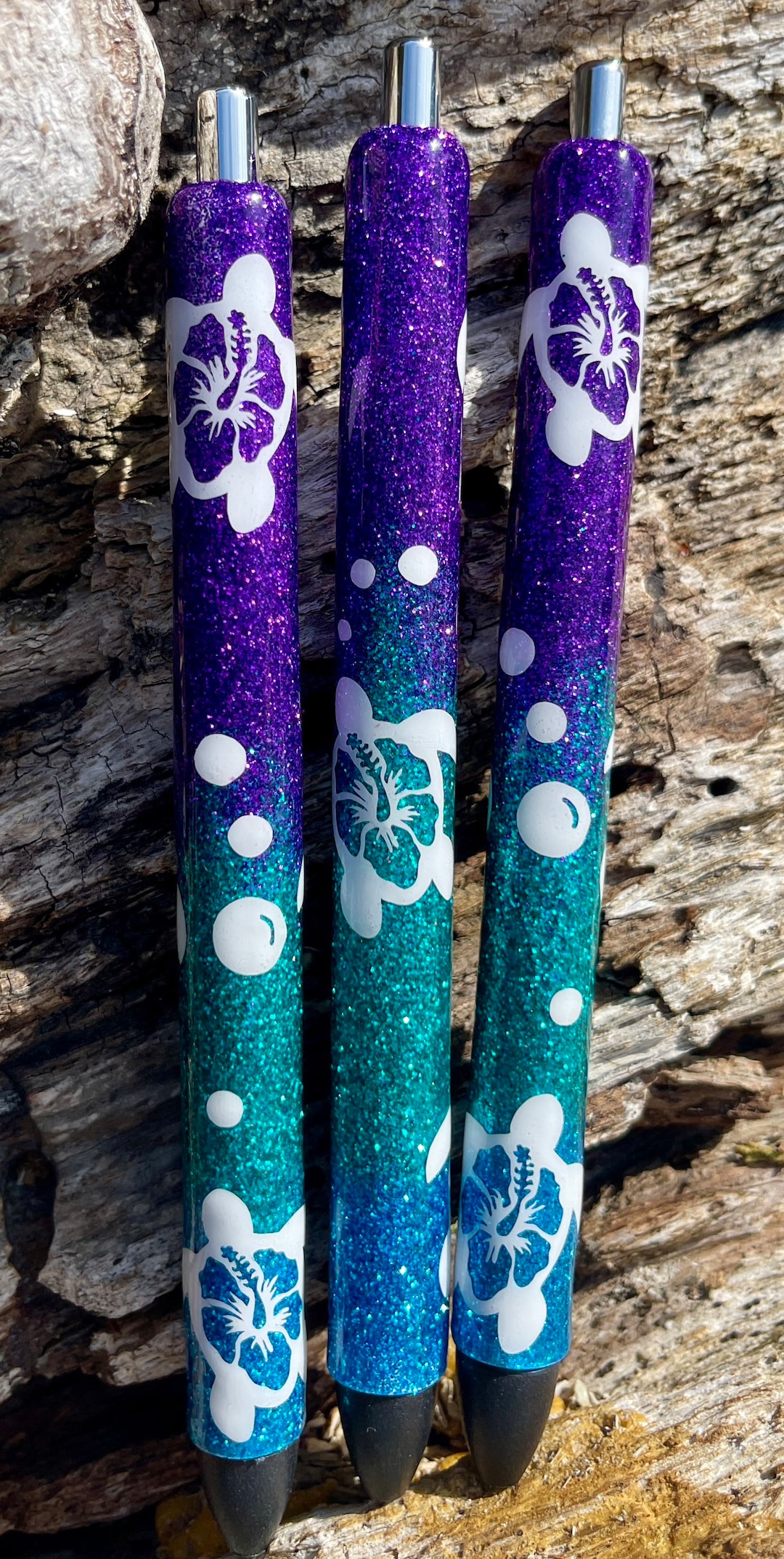 Glitter Hawaiian Sea Turtle Pen - Etsy