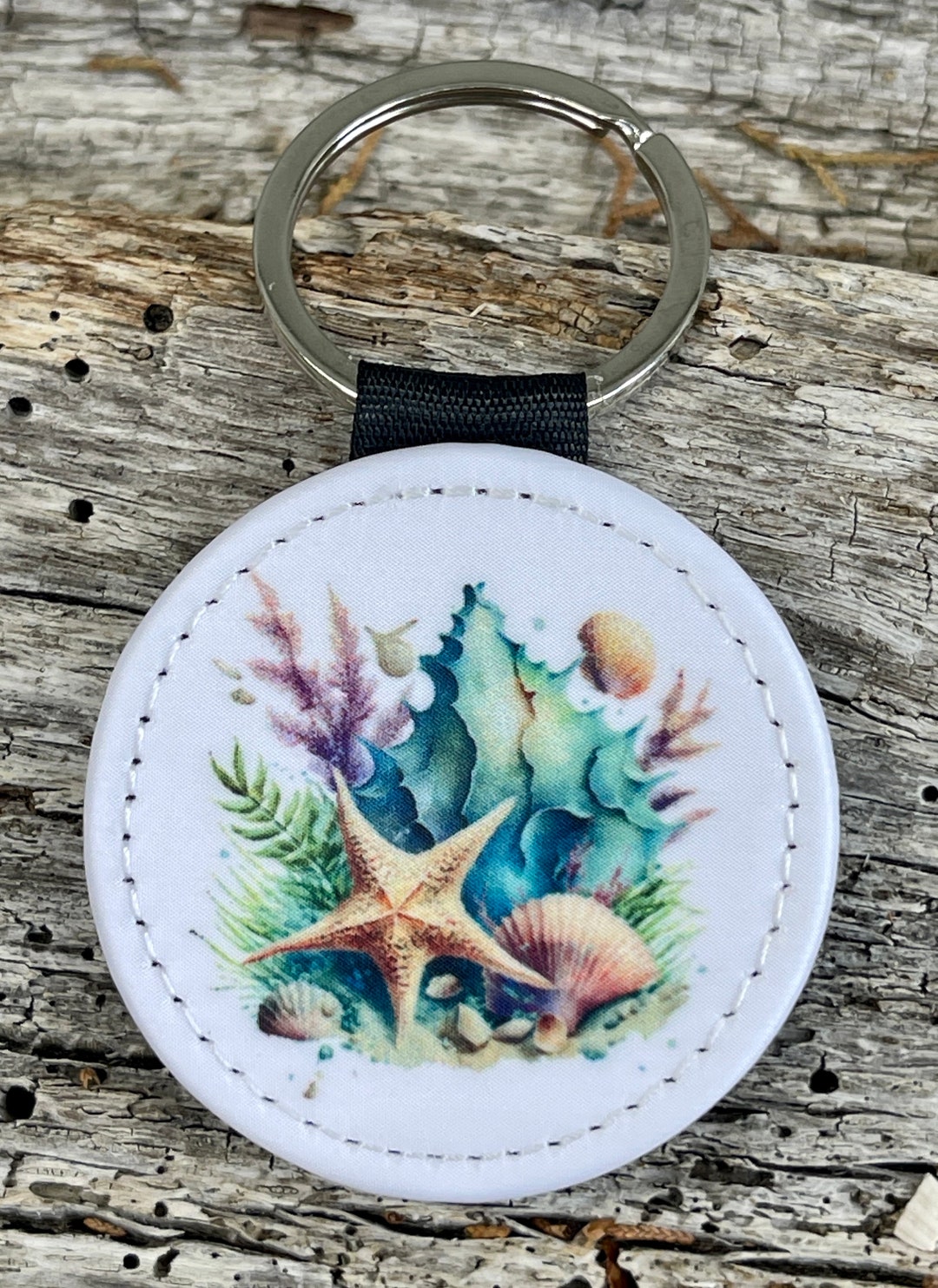 Seashells Beach Keychain - Etsy