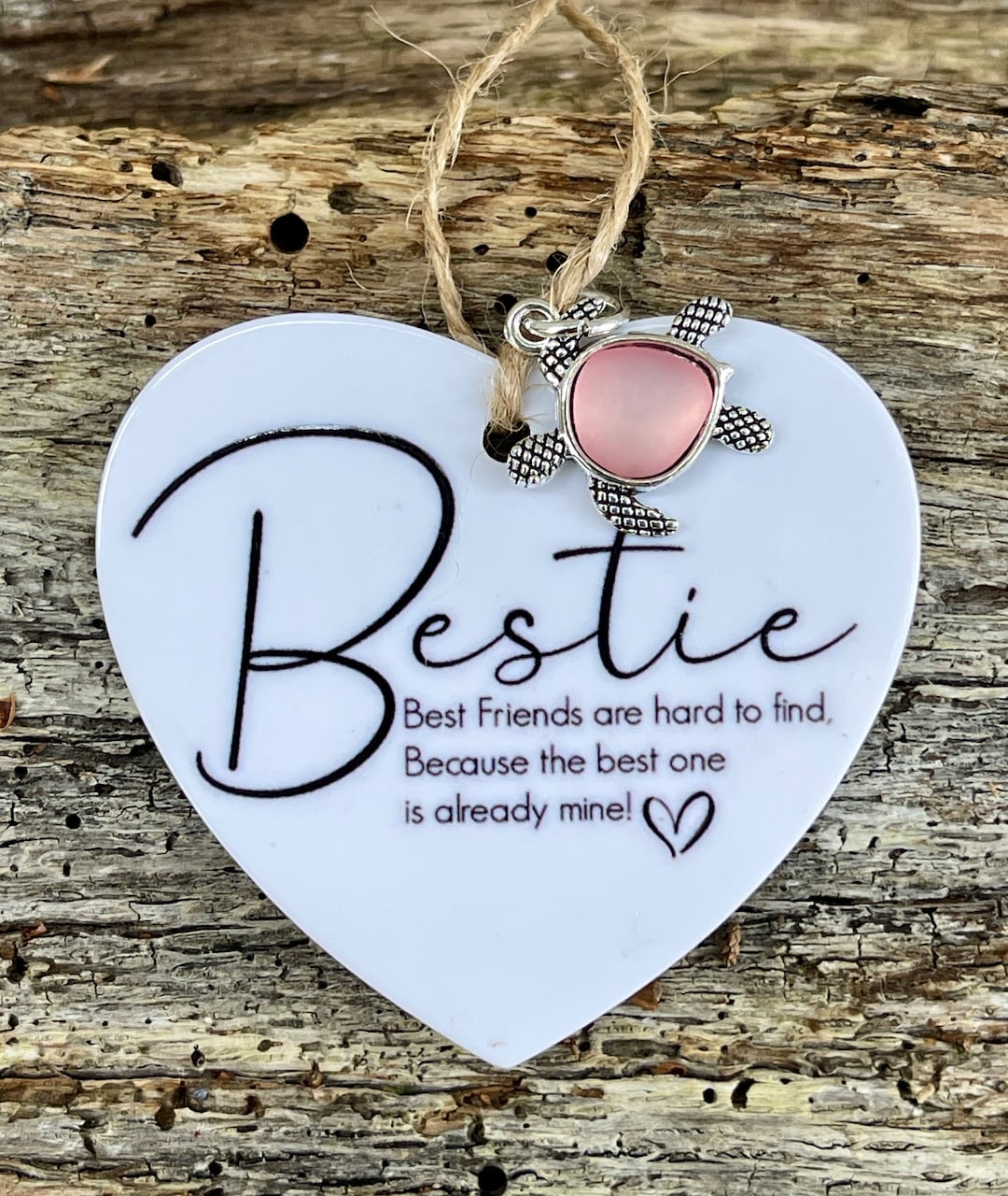 Sea Turtle Bestie Acrylic Ornament - Etsy