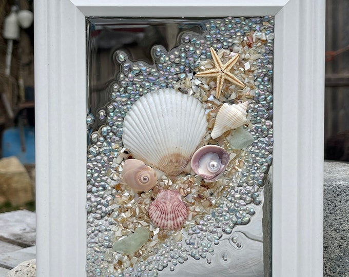 Seashell Sea Glass Beach Frame - Etsy