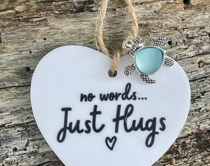 No Words Just Hugs Sea Turtle Acrylic Ornament - Etsy
