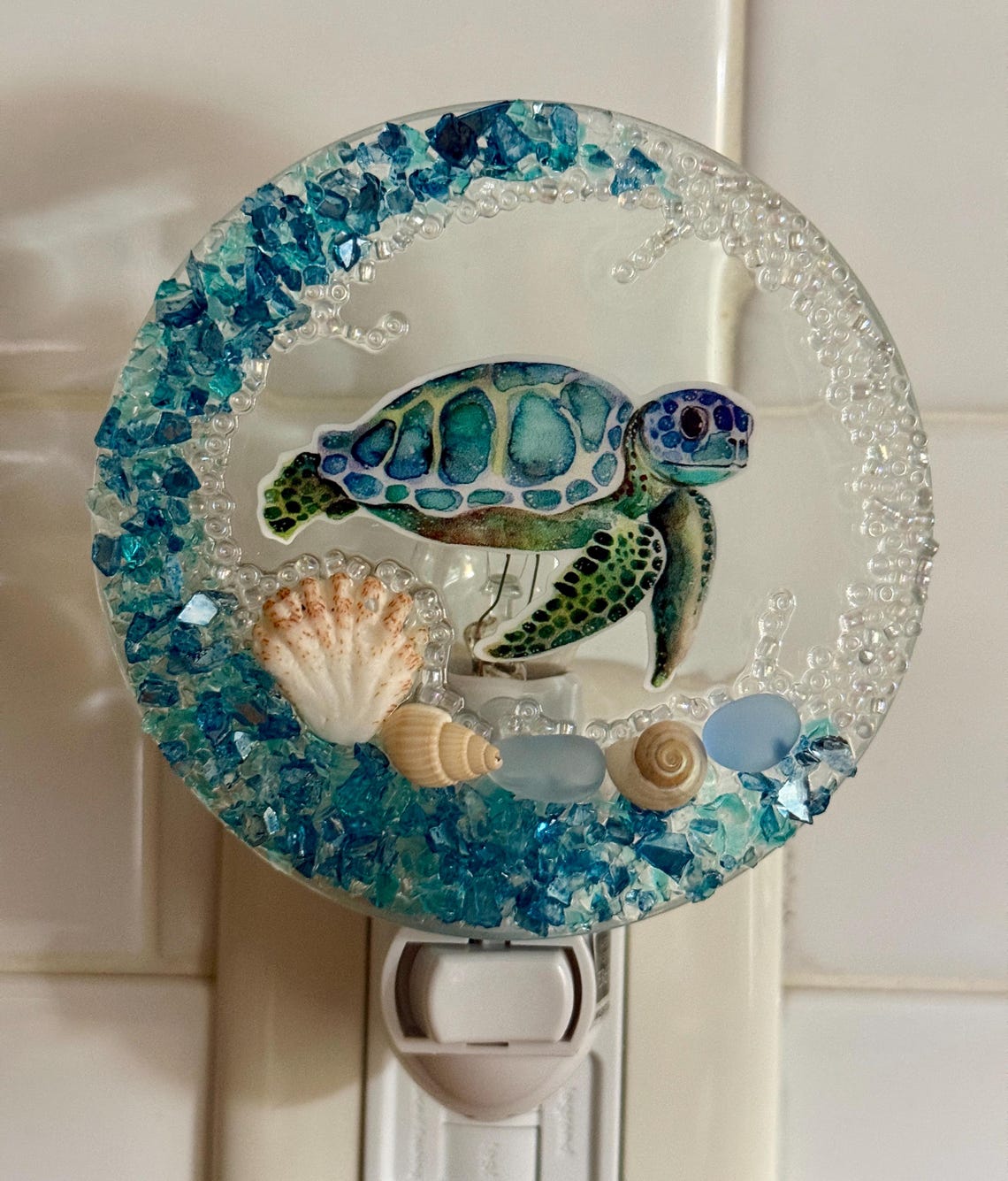 Sea Turtle Wave Night Light - Etsy
