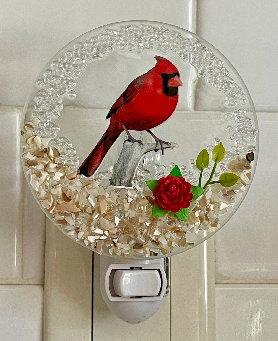 Cardinal Night Light - Etsy