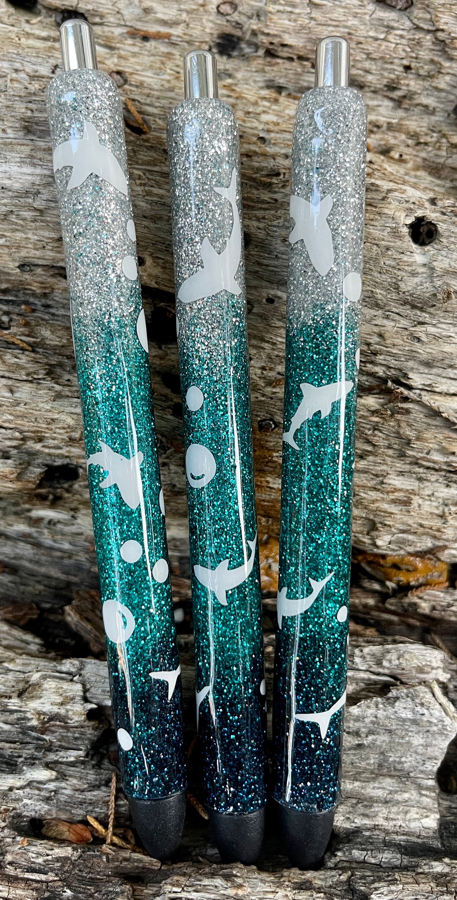 Glitter Shark Gel Pen - Etsy