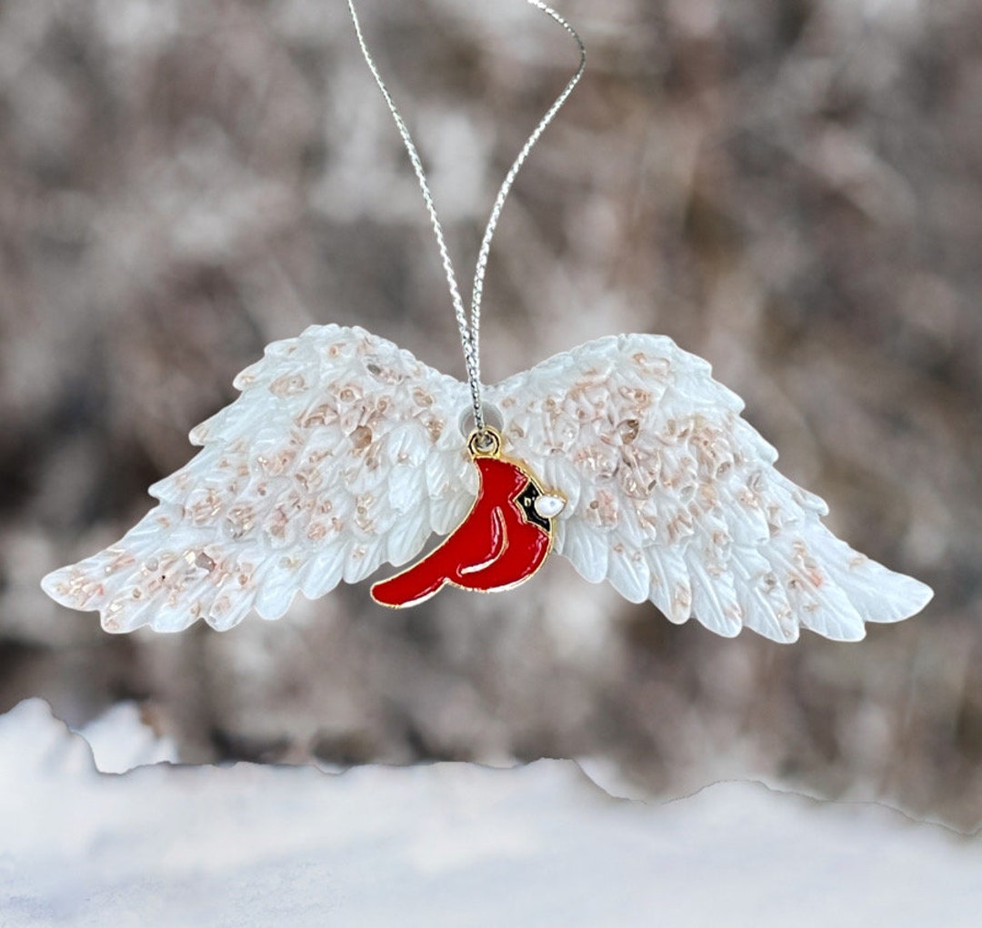 Cardinal Angel Wings Ornament - Etsy