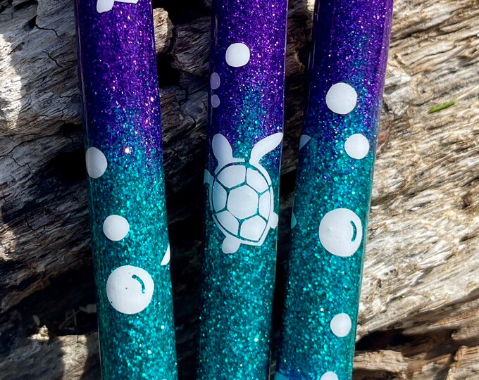 Glitter Sea Turtle Pen - Etsy