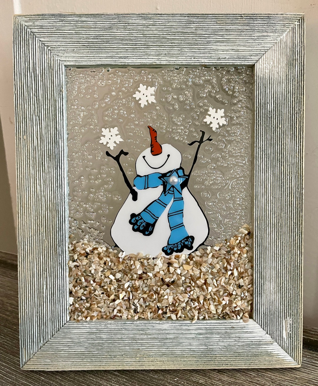 Snowman Frame Baby Blue - Etsy