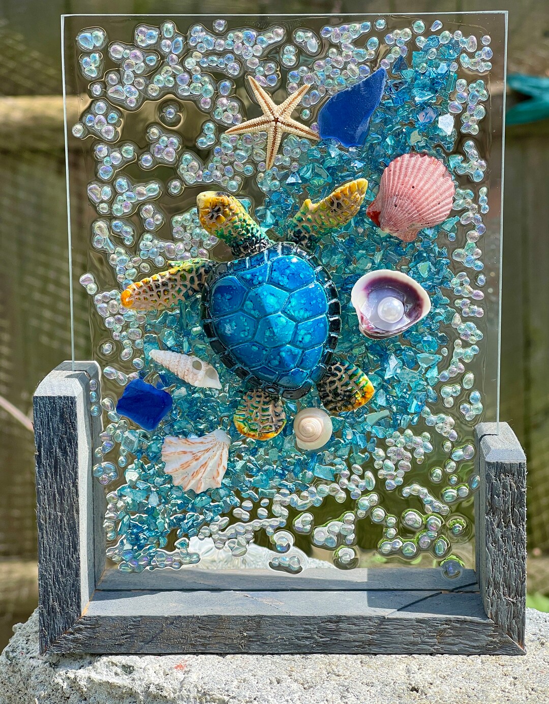 Sea Turtle Sea Shell Stand - Etsy