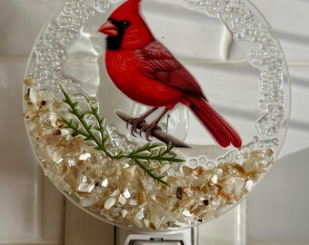 Cardinal Night Light - Etsy