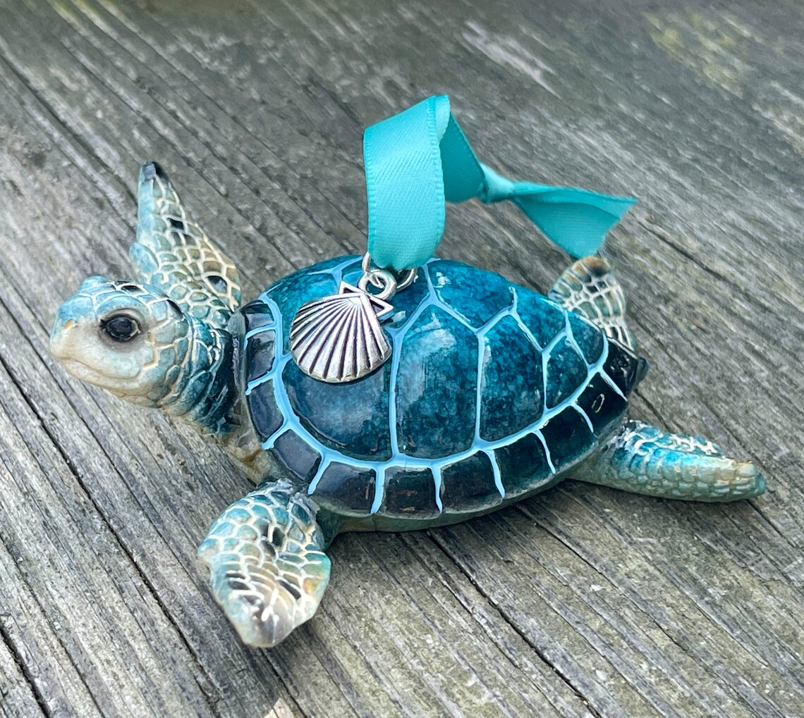 Sea Turtle Ornament - Etsy
