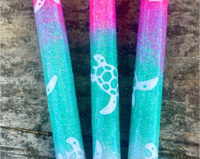 Glitter Sea Turtle Pen - Etsy