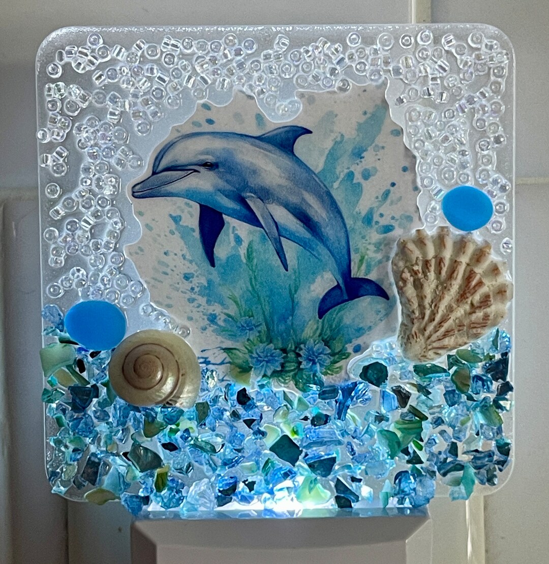 Dolphin LED Beach Night Light - Etsy