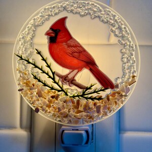 Cardinal Night Light - Etsy