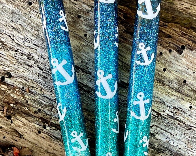 Glitter Anchor Pen - Etsy