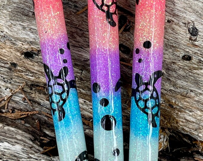 Glitter Sea Turtle Pen - Etsy