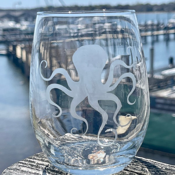 Octopus Wine Glasses - Etsy