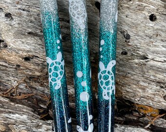 Glitter Hawaiian Sea Turtle Pen - Etsy