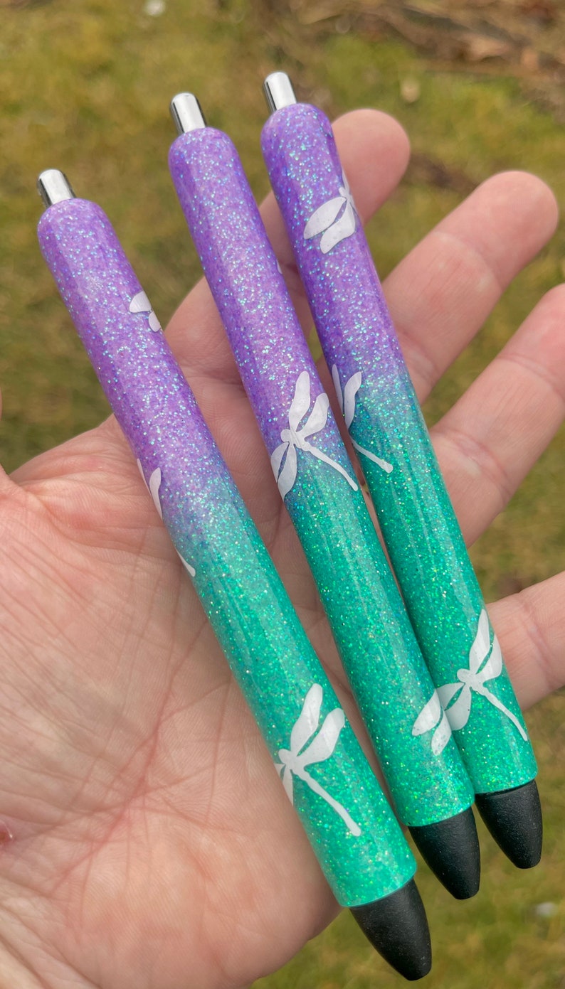 Glitter Dragonfly Pen - Etsy
