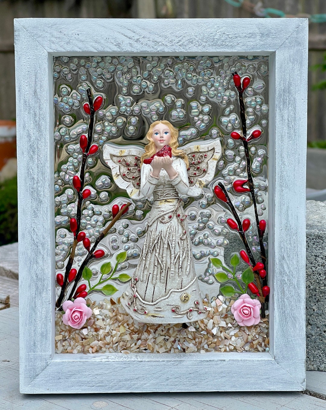 Cardinal Angel Frame - Etsy