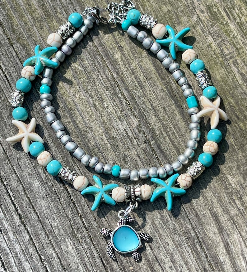Sea Turtle Anklet - Etsy