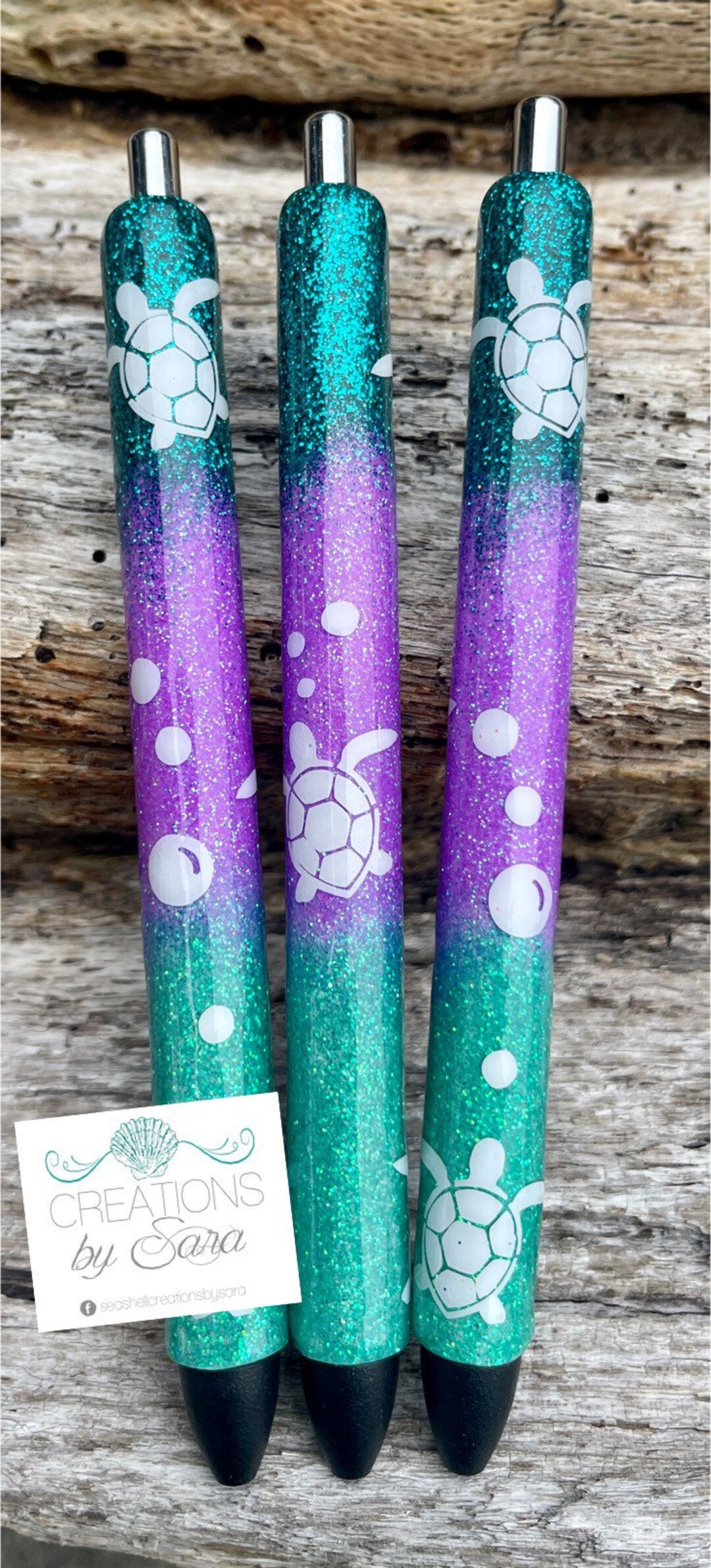 Glitter Sea Turtle Pen - Etsy