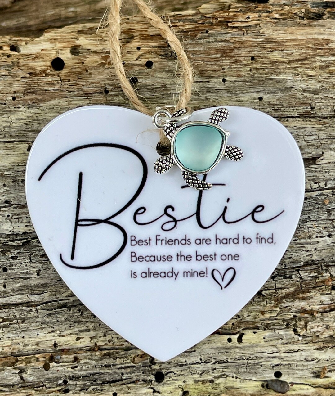 Sea Turtle Bestie Acrylic Ornament - Etsy