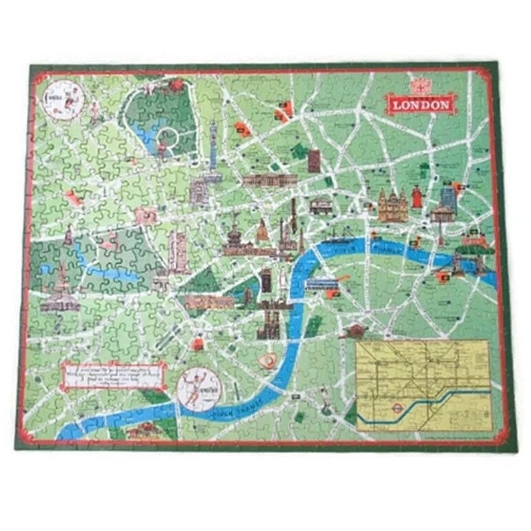 PLAN A JIG Rare London Jigsaw Puzzle by John Waddington 1970 - Etsy