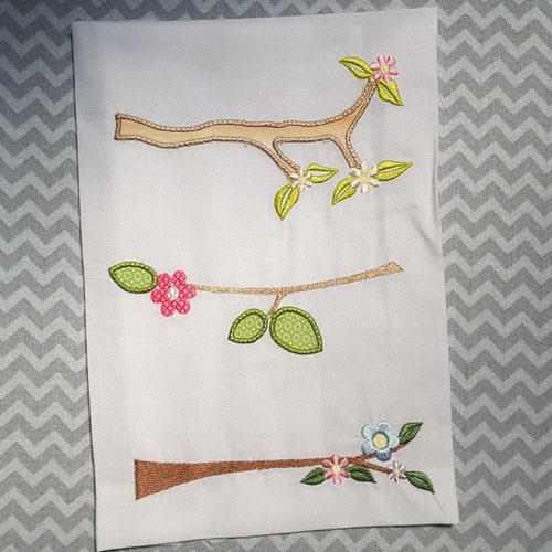 Baby Applique Machine Embroidery Design Branches - Etsy