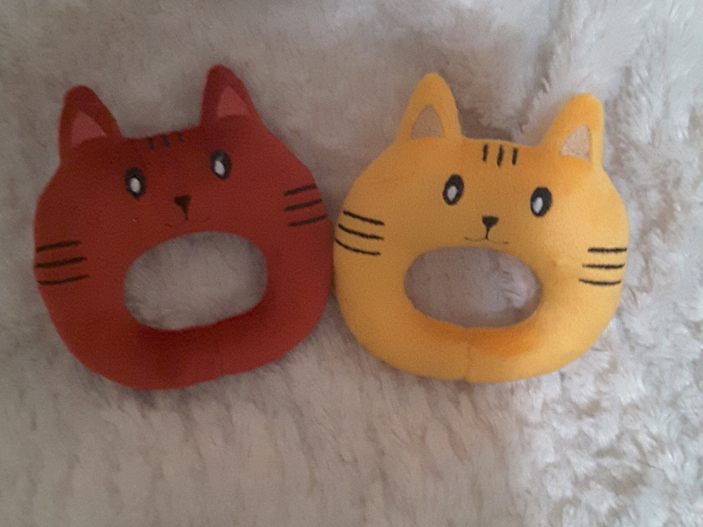 In the Hoop Machine Embroidery Soft Cuddly Round Ring Cat Baby Rattle ...