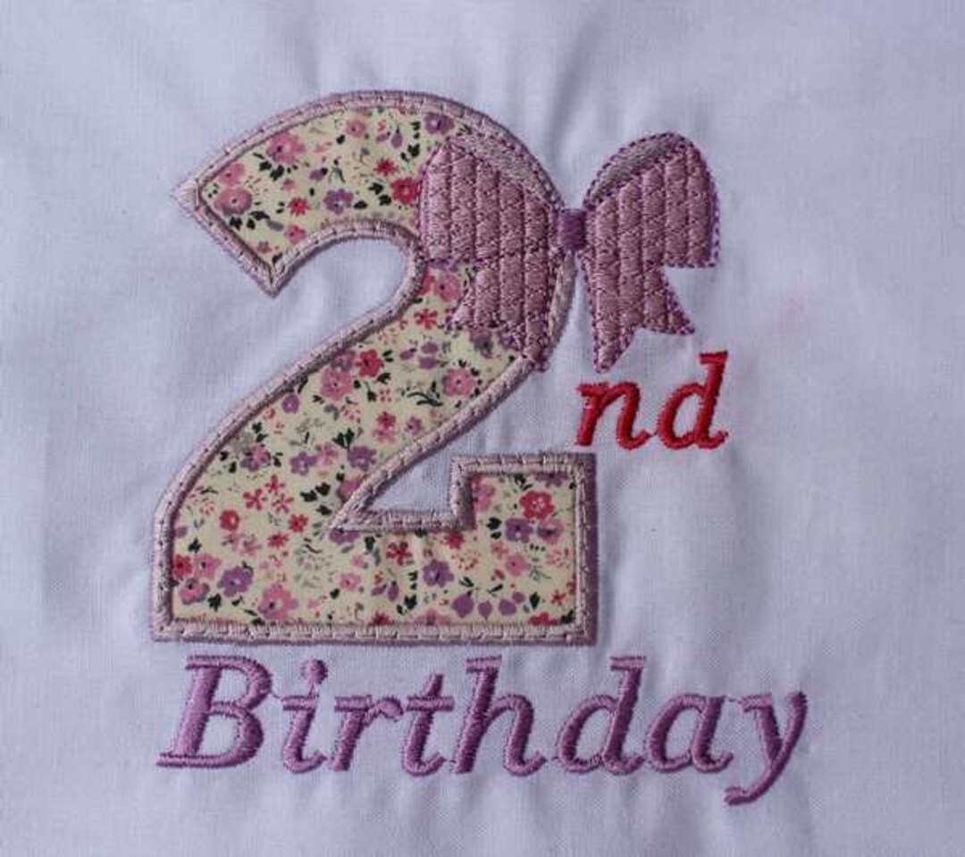 Baby Embroidery Shop Applique Birthday Numbers - Etsy
