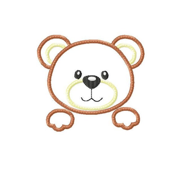 Applique Bear - Etsy