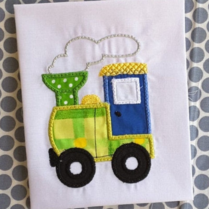 Train Applique - Etsy