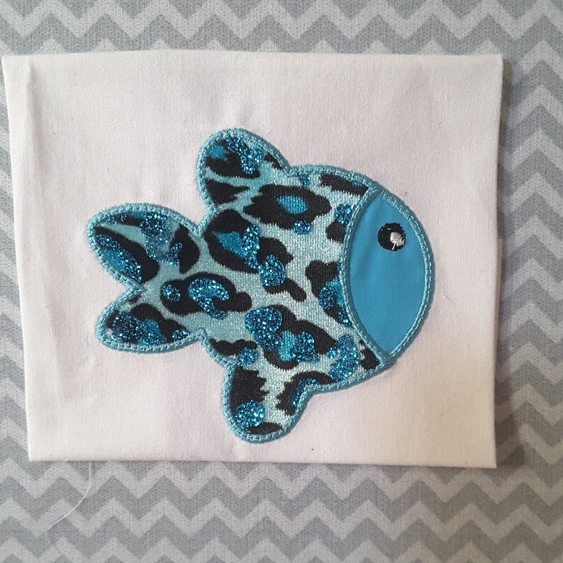 Applique Machine Embroidery Design Fish - Etsy