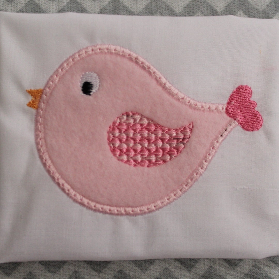 Applique Machine Embroidery Design Cute Baby Bird - Etsy