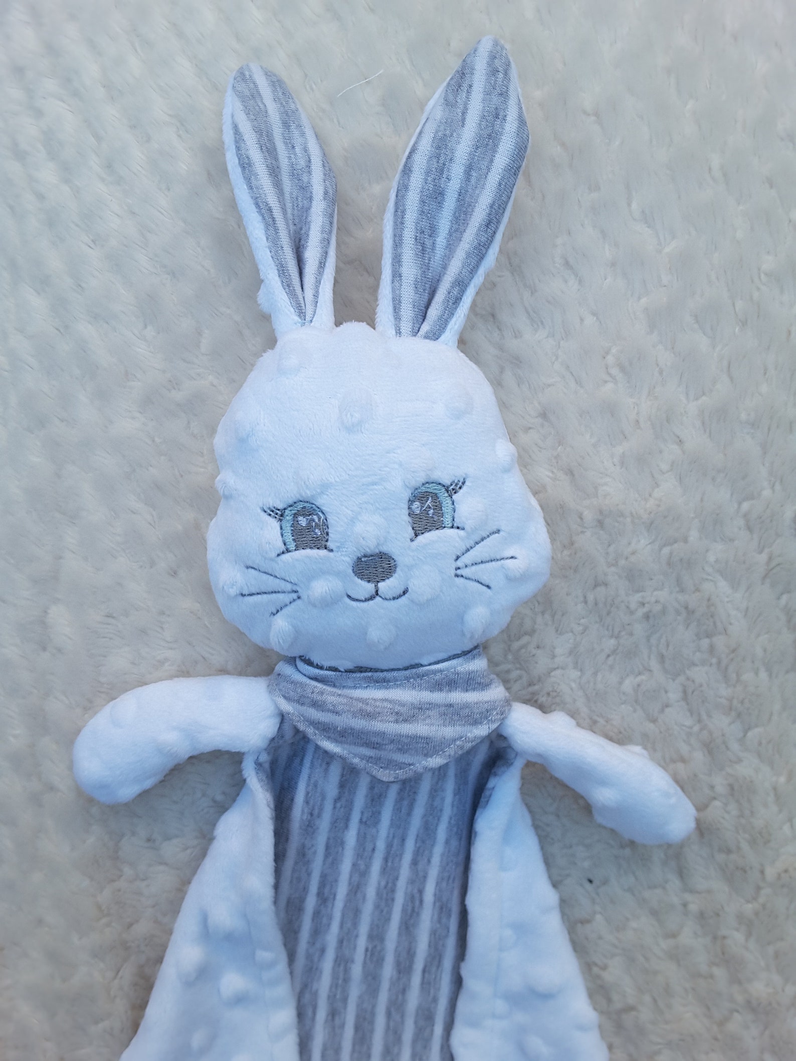 Baby Bunny Cuddle Cloth/lovey Machine Embroidery Made in the Hoop - Etsy
