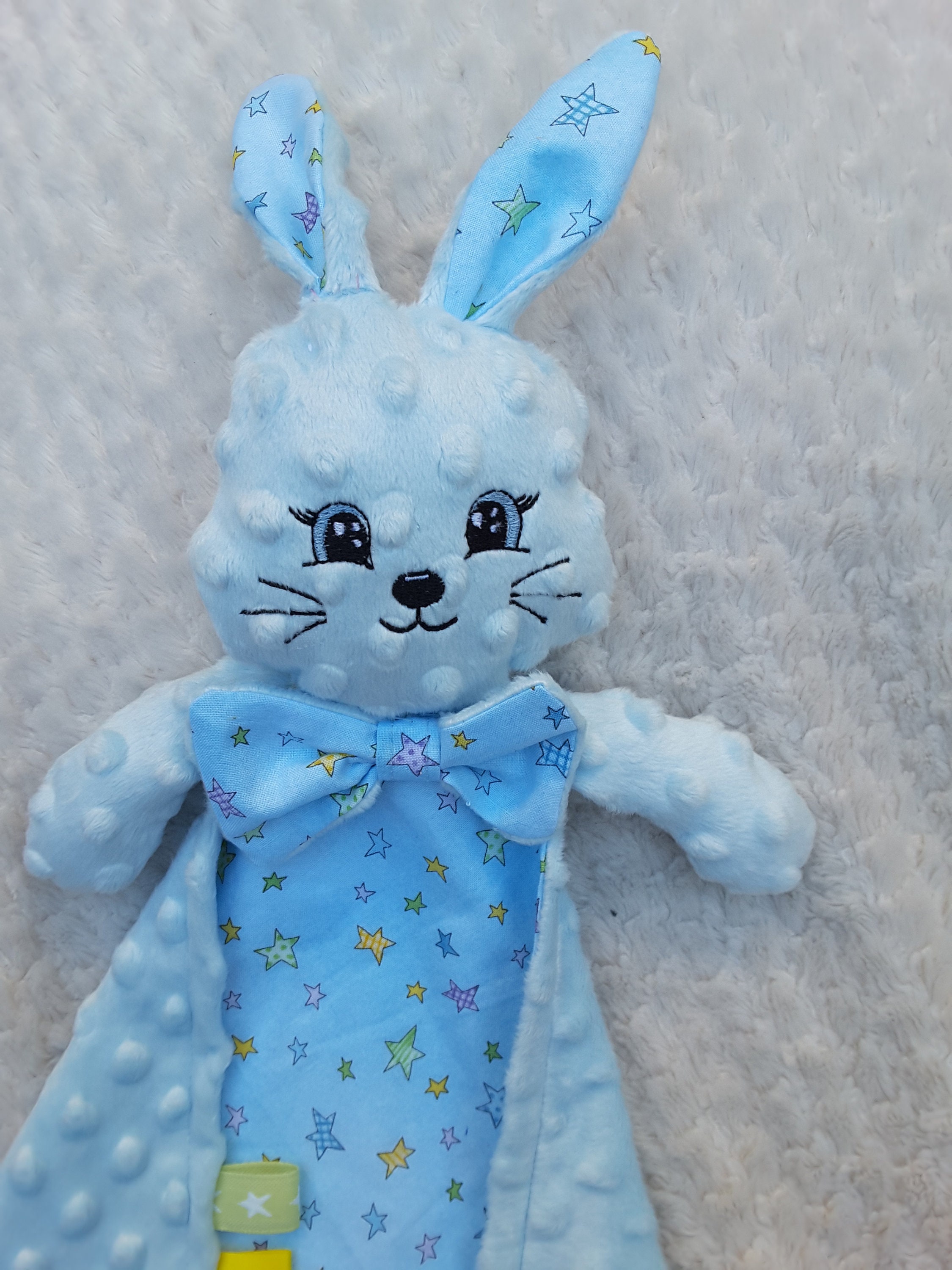 Baby Bunny Cuddle Cloth/lovey Machine Embroidery Made in the Hoop - Etsy