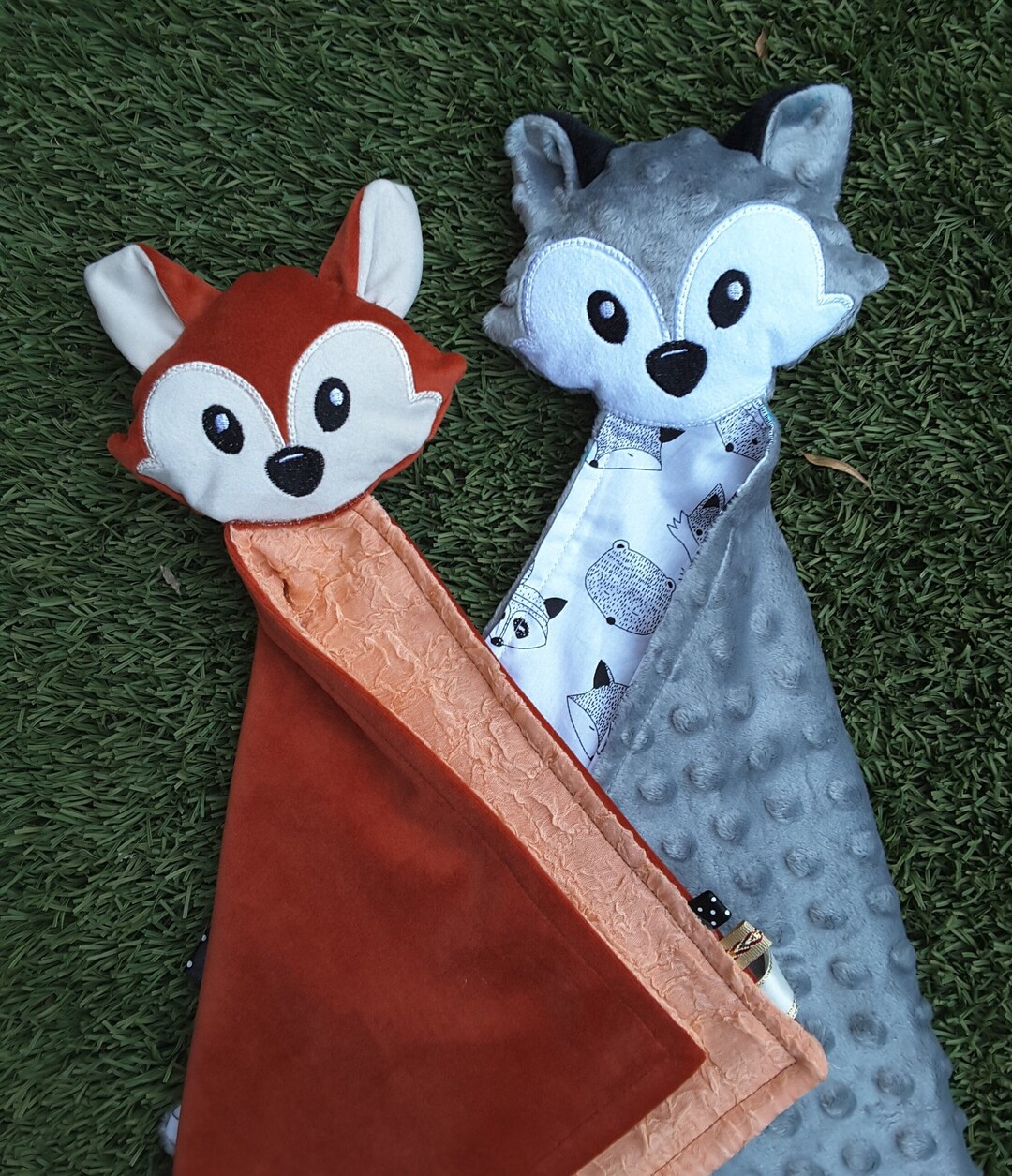 In the Hoop Machine Embroidery File Fox Lovey/comforter for Babies - Etsy
