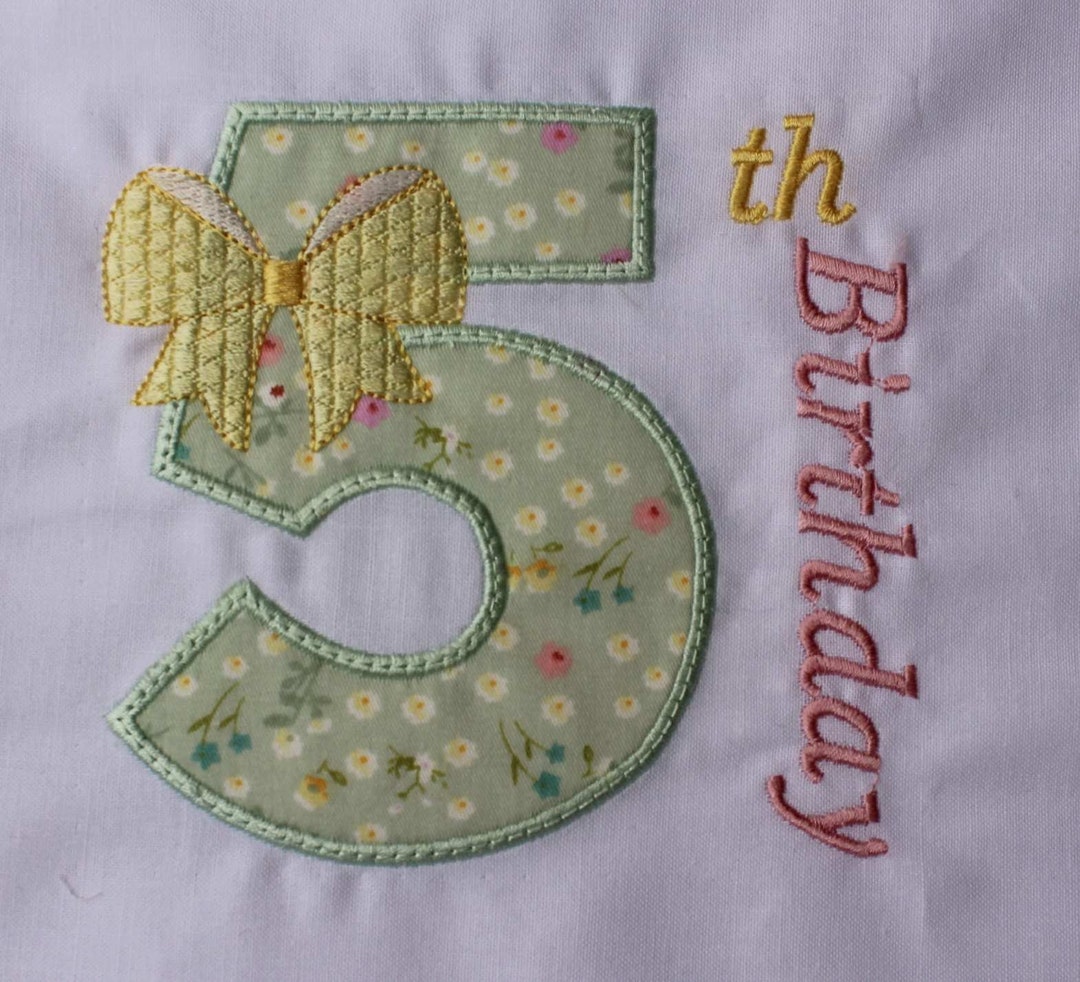 Baby Embroidery Shop Applique Birthday Numbers - Etsy